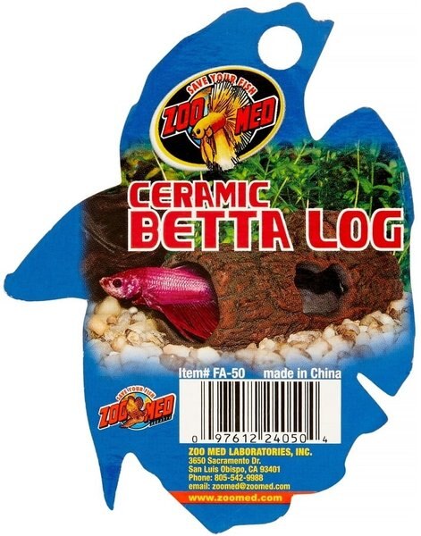 ZOO MED Ceramic Betta Log - Chewy.com