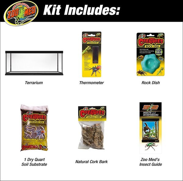 ZOO MED Creatures Den Low Profile Starter Kit, 6-gal - Chewy.com