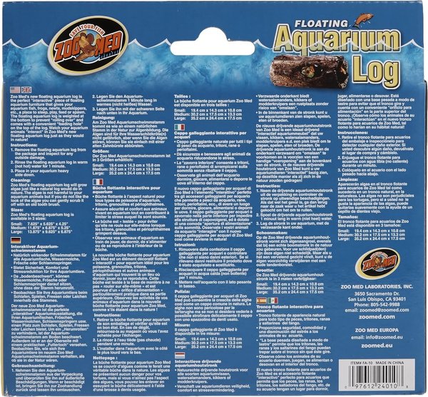 ZOO MED Floating Aquarium Log Fish Hideout, Small - Chewy.com