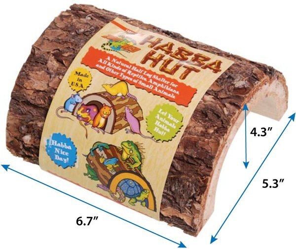 ZOO MED Habba Hut Reptile Hideout, Large - Chewy.com