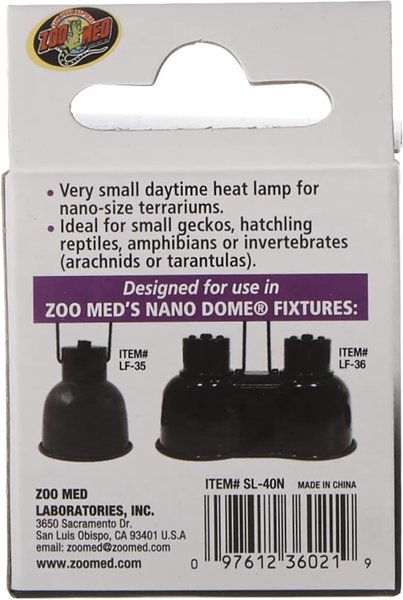 ZOO MED Nano Reptile Basking Spot Lamp, 40 W - Chewy.com