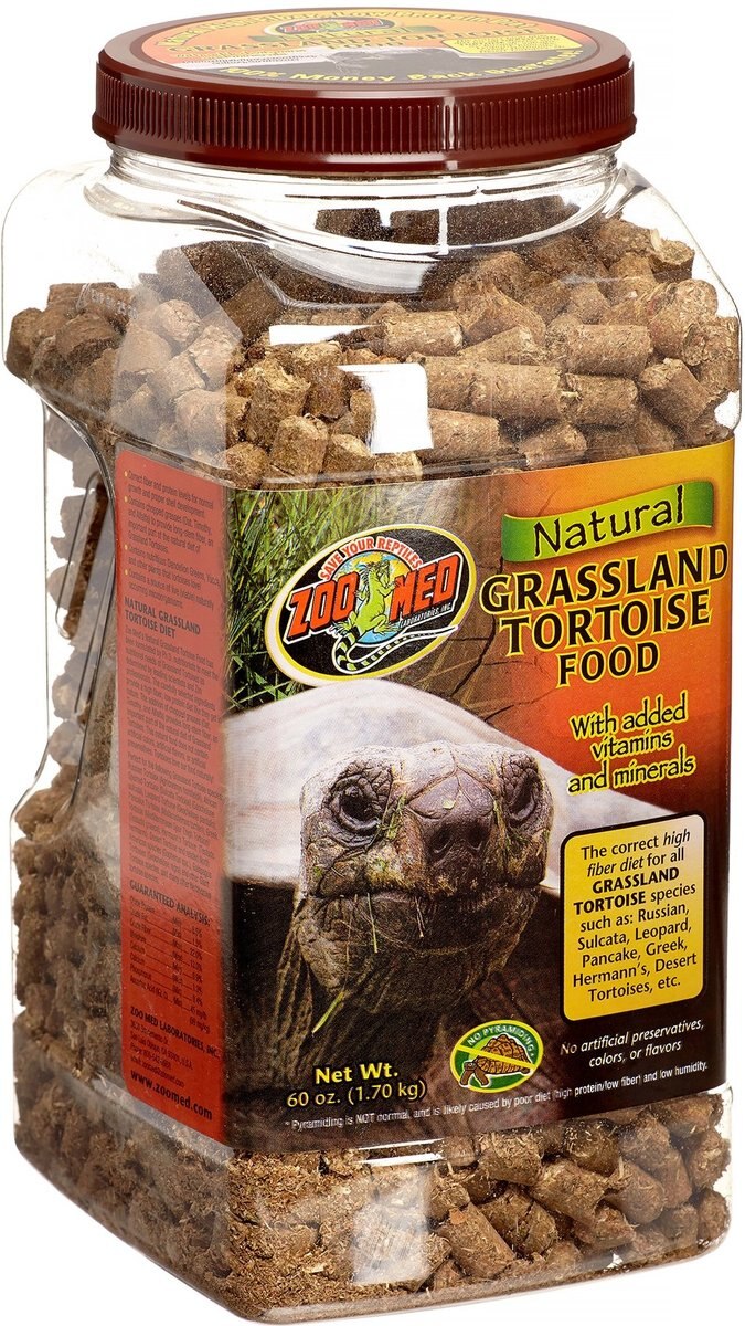 ZOO MED Natural Grassland Tortoise Food, 60-oz jar - Chewy.com