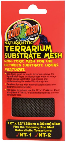 ZOO MED Naturalistic Terrarium Substrate Mesh, 12-in x 12-in - Chewy.com