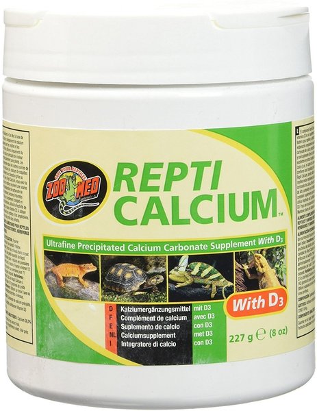 ZOO MED Repti Calcium with D3 Reptile Supplement, 8-oz jar - Chewy.com