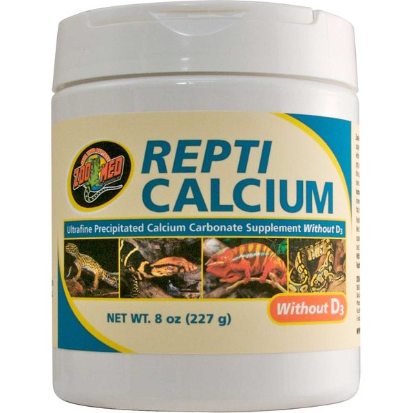 ZOO MED Repti Calcium without D3 Reptile Supplement, 8-oz jar - Chewy.com
