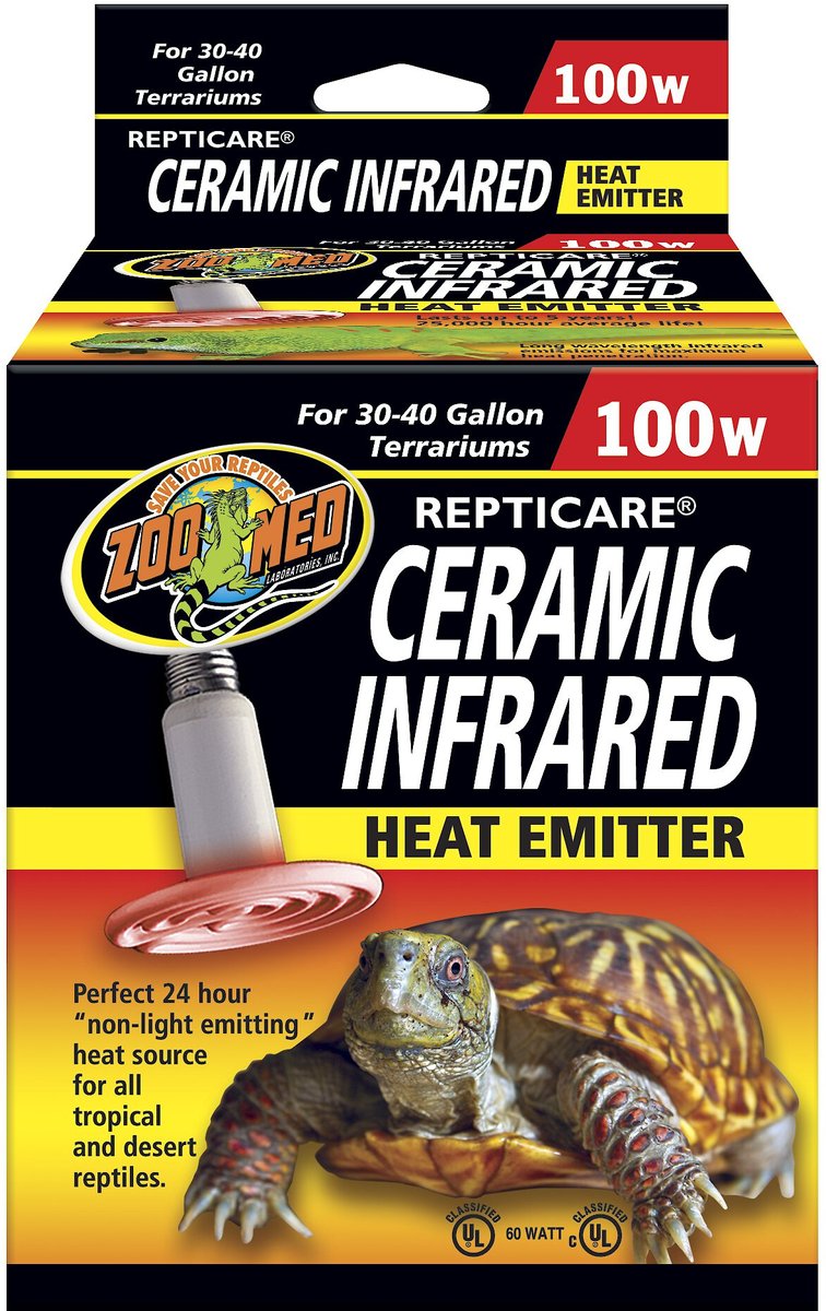 ZOO MED Repticare Ceramic Infrared Reptile Heater, 100-watt - Chewy.com