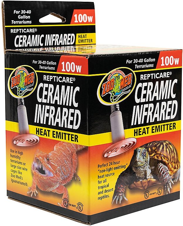 ZOO MED Repticare Ceramic Infrared Reptile Heater, 100-watt - Chewy.com