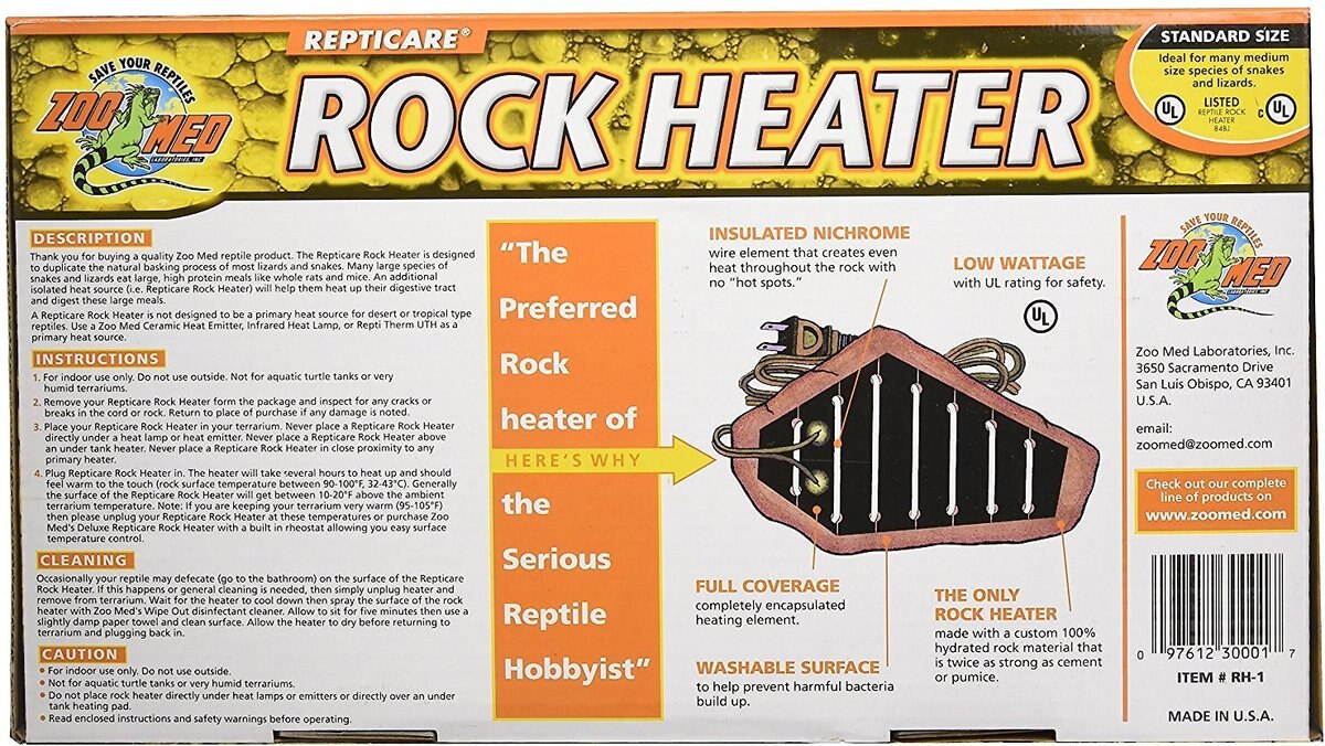 ZOO MED Repticare Rock Heater - Chewy.com