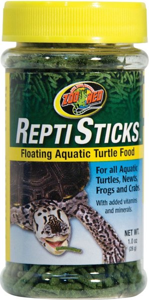 ZOO MED ReptiSticks Floating Aquatic Turtle Food, 1-oz pouch - Chewy.com