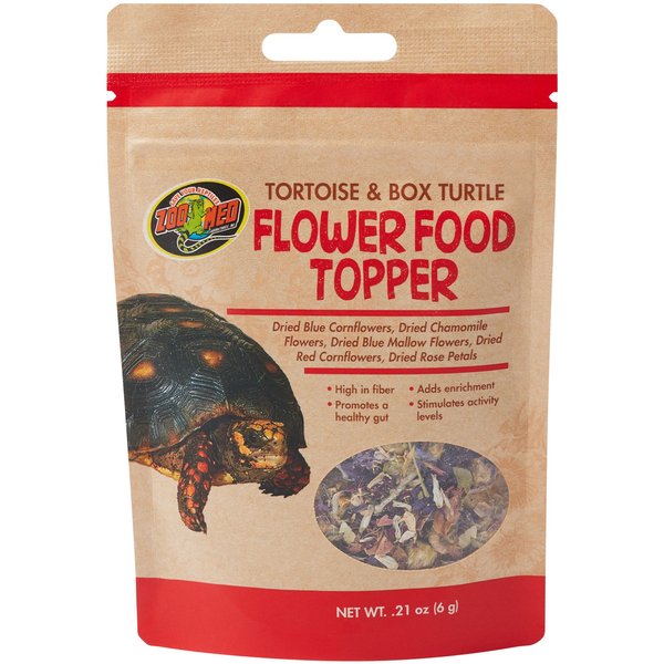 ZOO MED Tortoise & Box Turtle Flower Food Topper, 6-g bag - Chewy.com