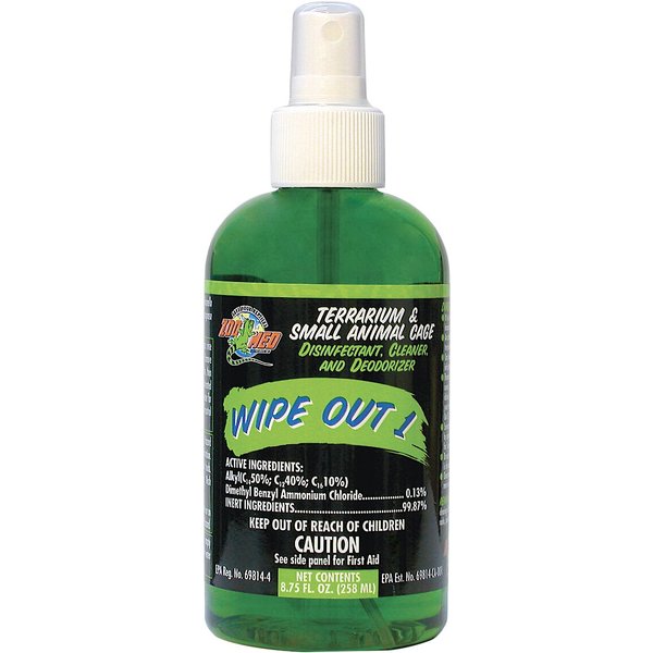 ZOO MED Wipe Out Terrarium & Small Animal Cage Cleaner, 8.75-fl oz ...