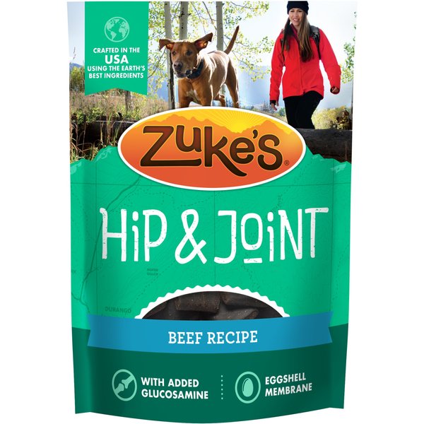 ZUKE'S Hip & Joint Natural Bag of Treats with Hip & Joint Support Beef ...