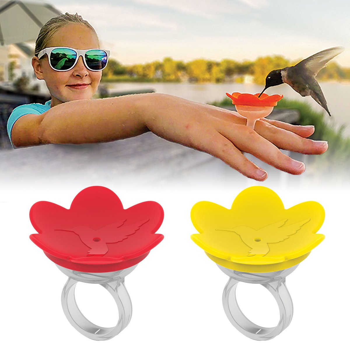 ZUMMR Hummingbird Ring Bird Feeder, 2 count - Chewy.com