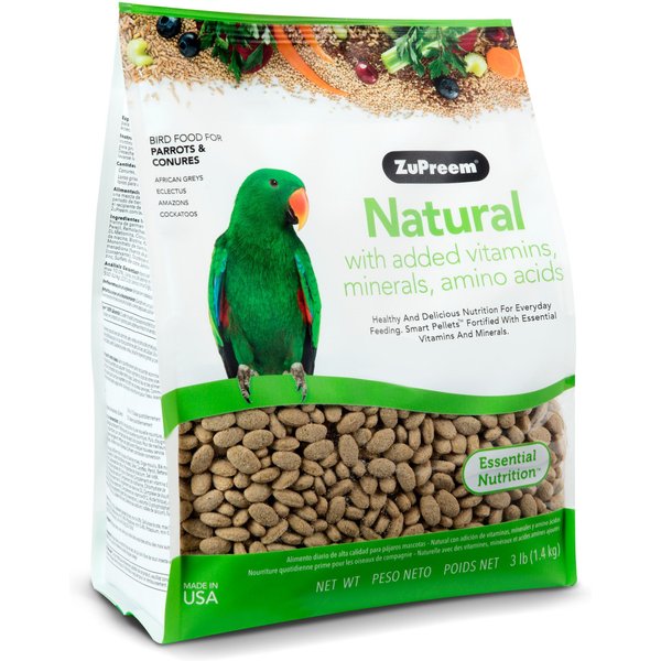 BIRDS LOVE Natural Garden Blend Medium Parrot Bird Food, 2-lb bag ...