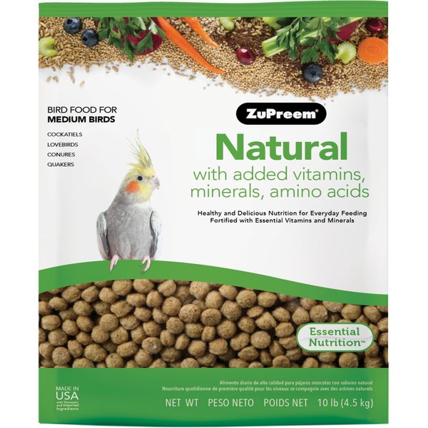 BIRDS LOVE Natural Garden Blend Medium Parrot Bird Food, 4-lb bag ...