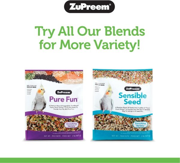ZUPREEM Natural Smart Pellets Bird Food, 10-lb bag - Chewy.com