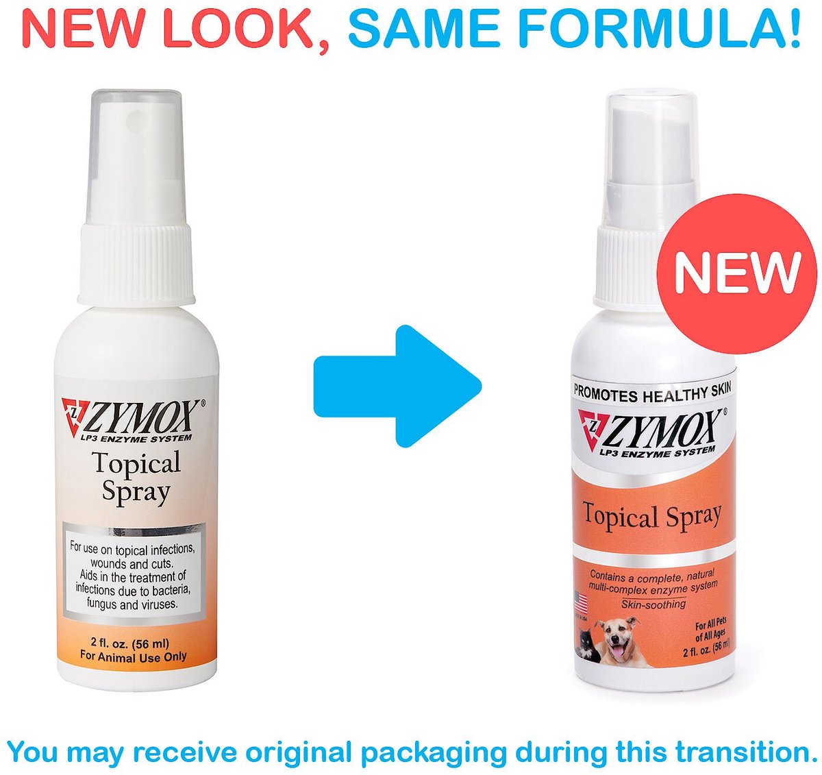 ZYMOX Topical Dog & Cat Spray, 2-fl oz bottle - Chewy.com