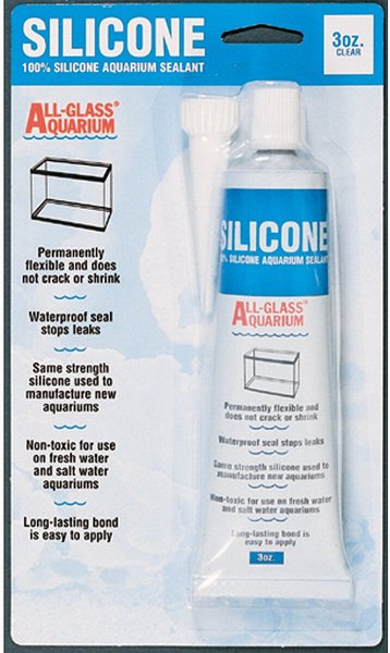 AQUEON Silicone 3-oz Aquarium Sealant, Clear - Chewy.com