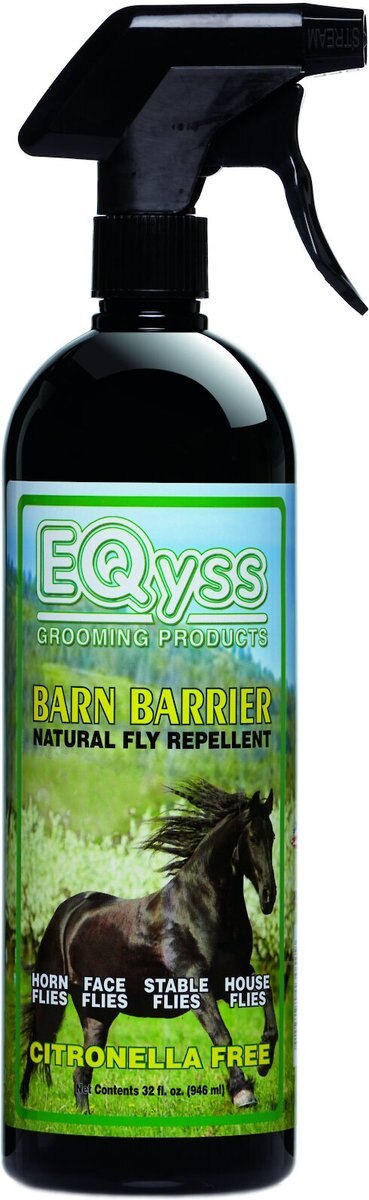 EQYSS GROOMING PRODUCTS Barn Barrier Natural Fly Repellent Horse Spray ...