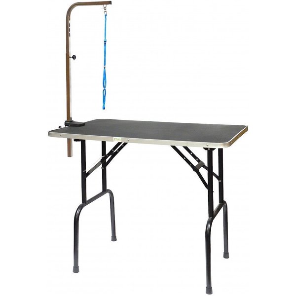 YAHEETECH Stainless Steel Dog & Cat Grooming Table, Black, 45-in ...