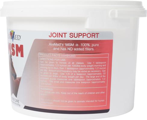 ANIMED Pure MSM Joint Support Powder Horse Supplement, 5-lb tub - Chewy.com