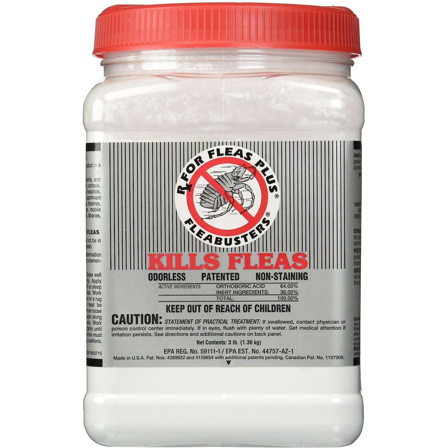 FLEABUSTERS RX for Fleas Plus Powder, 3-lb jar - Chewy.com
