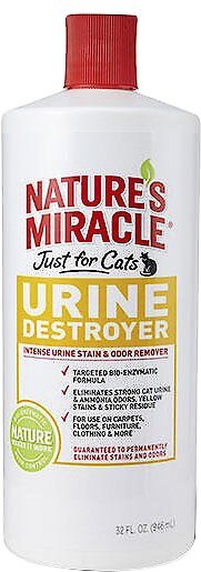 Discontinued - NATURE'S MIRACLE Just for Cats Urine Destroyer, 32-oz ...