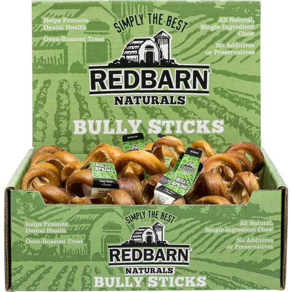 REDBARN Naturals Bully Stick 7" Dog Treat, case of 35 - Chewy.com