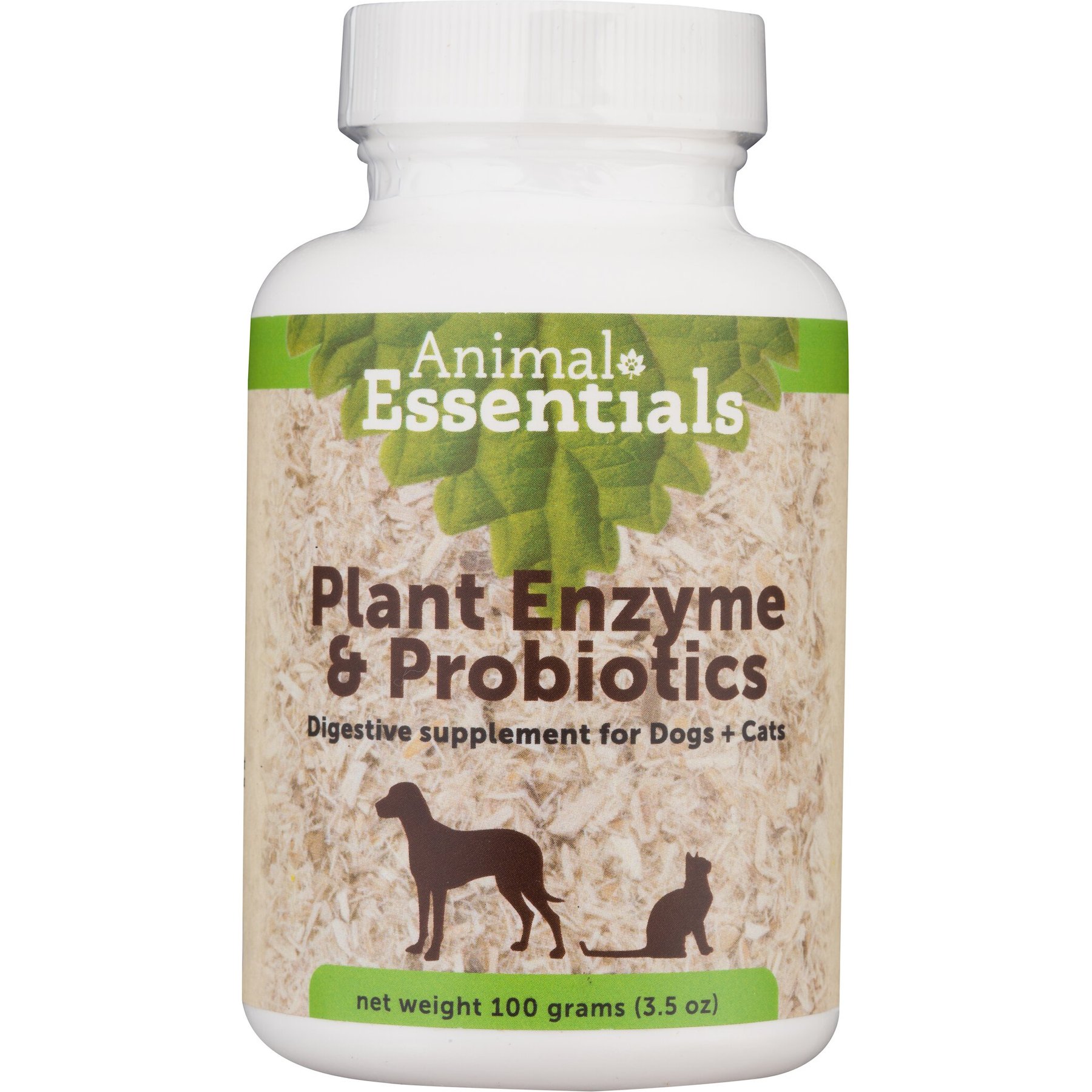 ANIMAL ESSENTIALS Plant Enzyme & Probiotics Dog & Cat Supplement, 3.5 ...