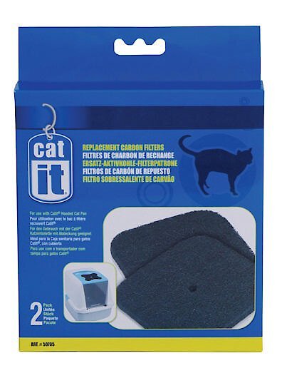CATIT Hooded Cat Pan Replacement Carbon Filters, 2 count - Chewy.com