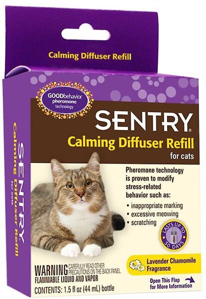 Discontinued - SENTRY Calming Diffuser Refill for Cats, 1.5-oz bottle ...
