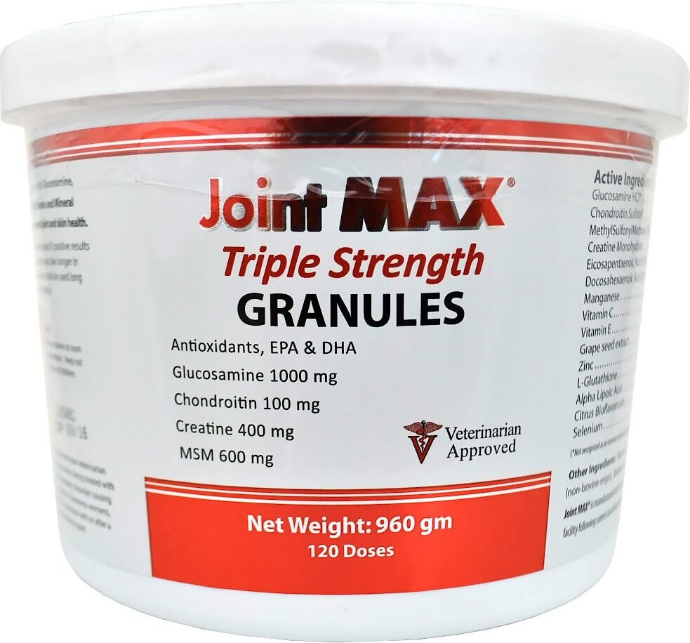 JOINT MAX Triple Strength Granules for Dogs, 120 doses - Chewy.com