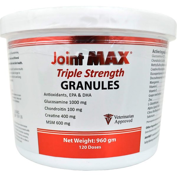 JOINT MAX Triple Strength Granules for Dogs, 120 doses - Chewy.com
