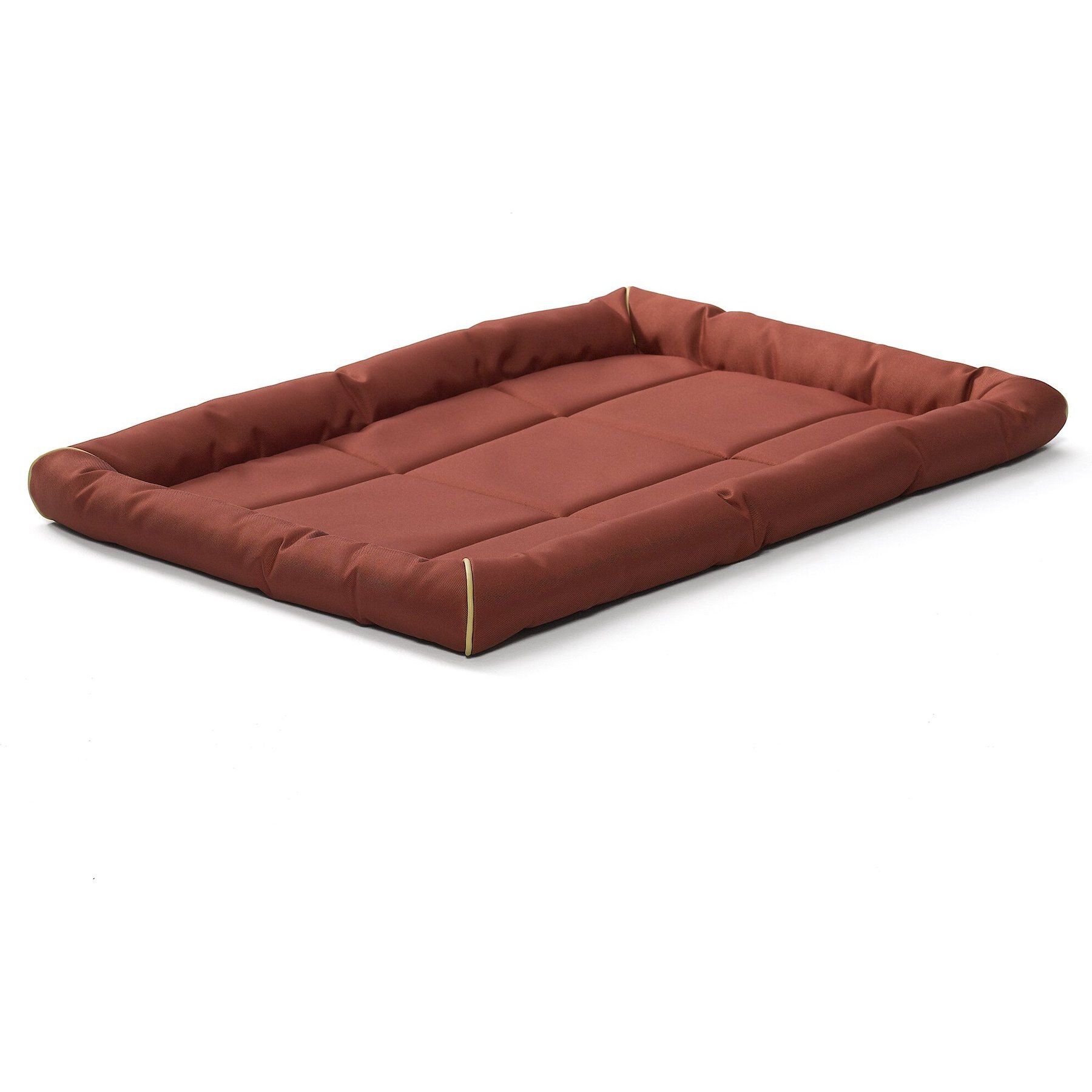 MIDWEST Ultra Durable Bolster Cat & Dog Bed, Brick, 36-inch - Chewy.com