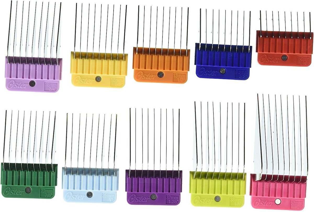 OSTER A5 Comb Attachment 10 Piece Set, Metal - Chewy.com