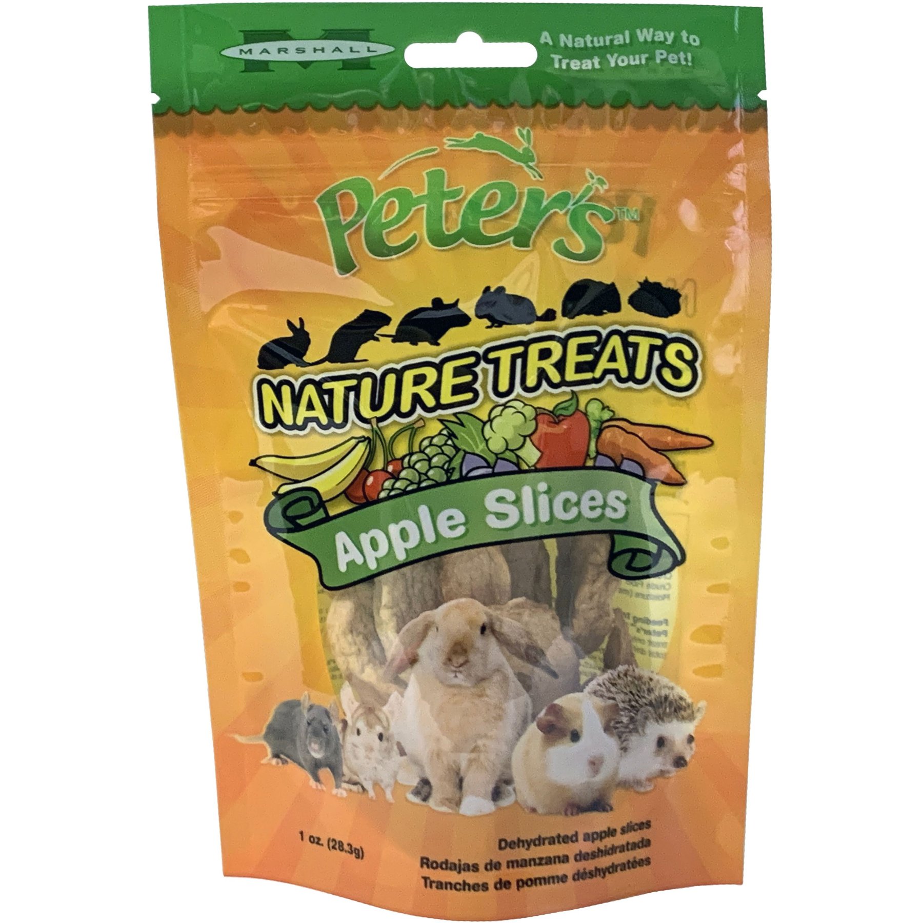 PETER'S Apple Slices Small Animal Nature Treats, 1-oz bag - Chewy.com