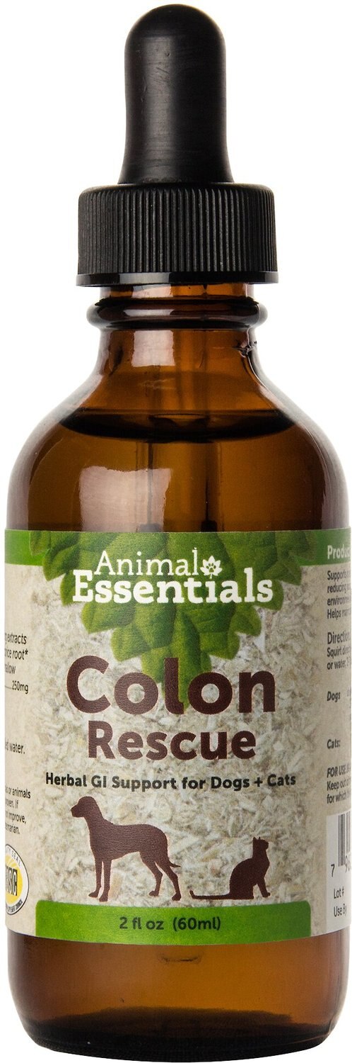 ANIMAL ESSENTIALS Colon Rescue Herbal GI Support Dog & Cat Supplement ...