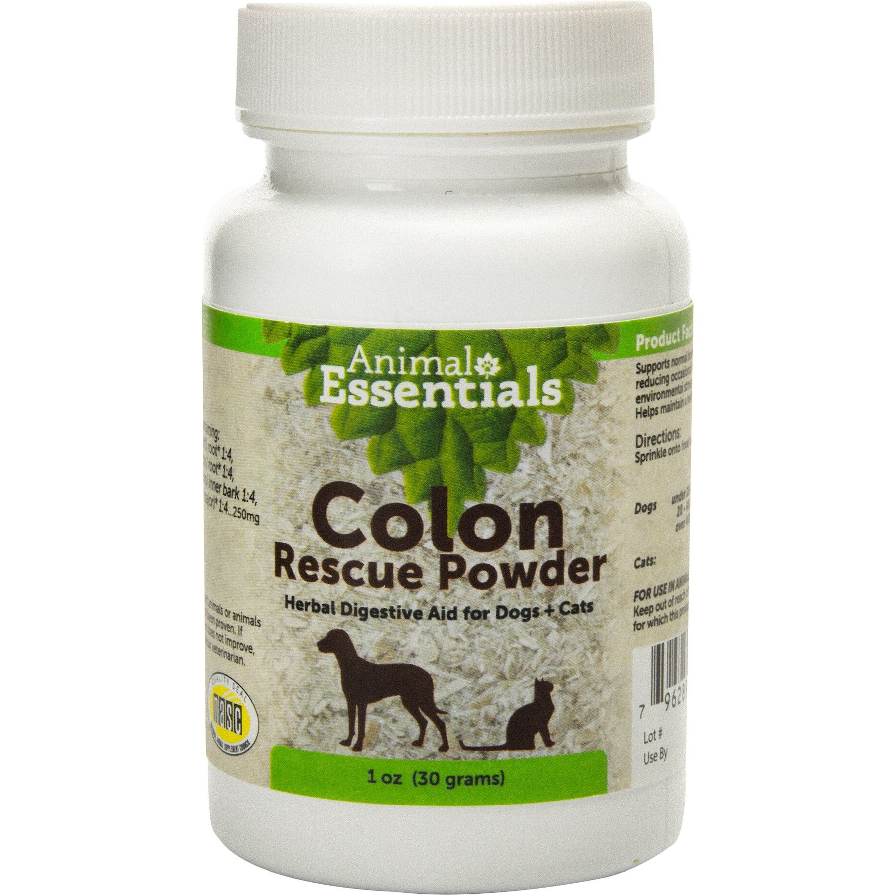ANIMAL ESSENTIALS Colon Rescue Powder Herbal Digestive Aid Dog & Cat ...