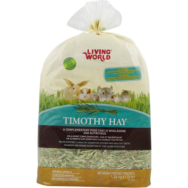 KAYTEE Timothy Hay Wafer-Cut Small Animal Food, 60-oz bag - Chewy.com
