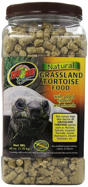 ZOO MED Natural Grassland Tortoise Food, 60-oz jar - Chewy.com