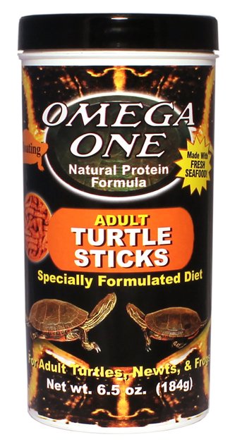 OMEGA ONE Adult Turtle Floating Sticks Food, 6.5-oz jar - Chewy.com