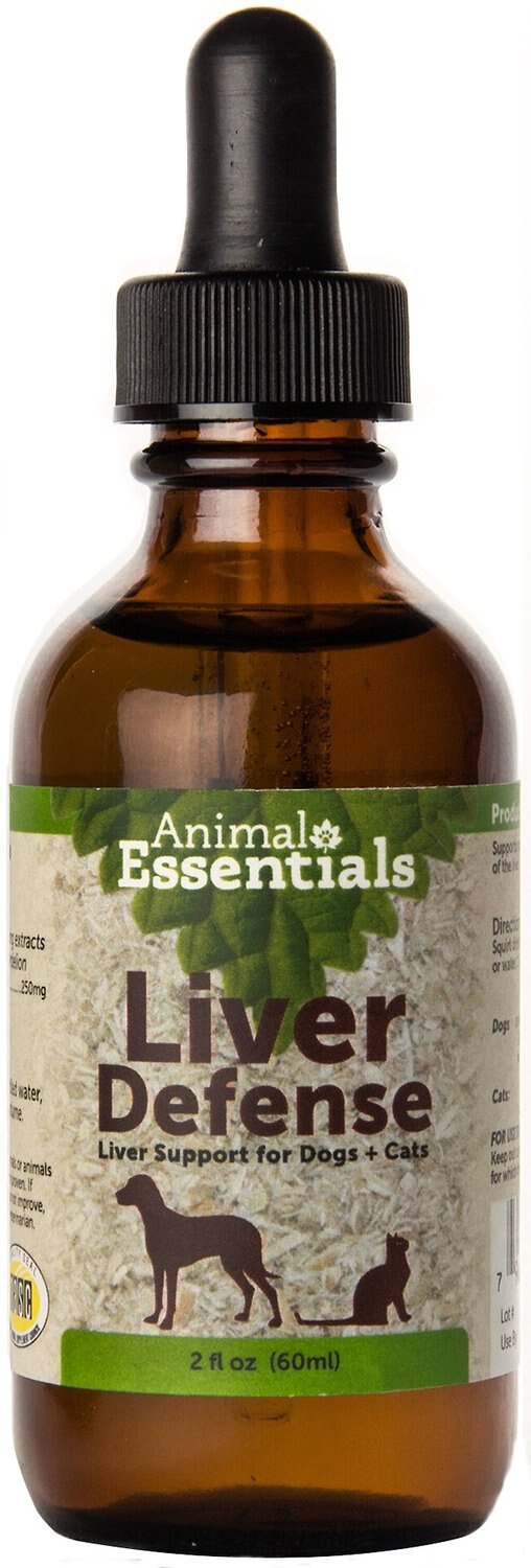ANIMAL ESSENTIALS Liver Defense Support Dog & Cat Supplement, 2-oz ...
