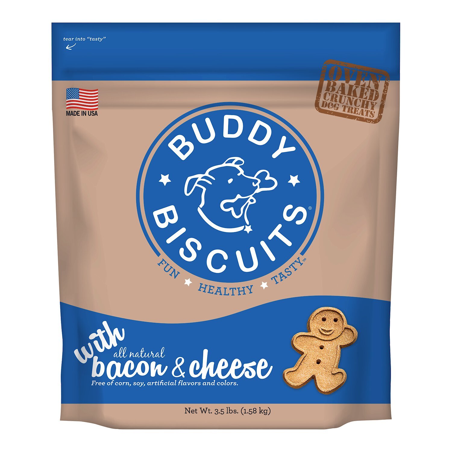 BUDDY BISCUITS with Bacon & Cheese Oven Baked Dog Treats Customer ...