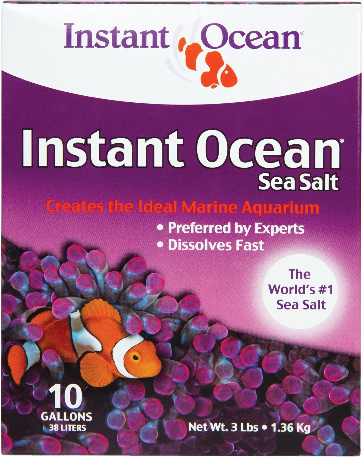 INSTANT OCEAN Sea Salt for Aquariums, 10-gal - Chewy.com