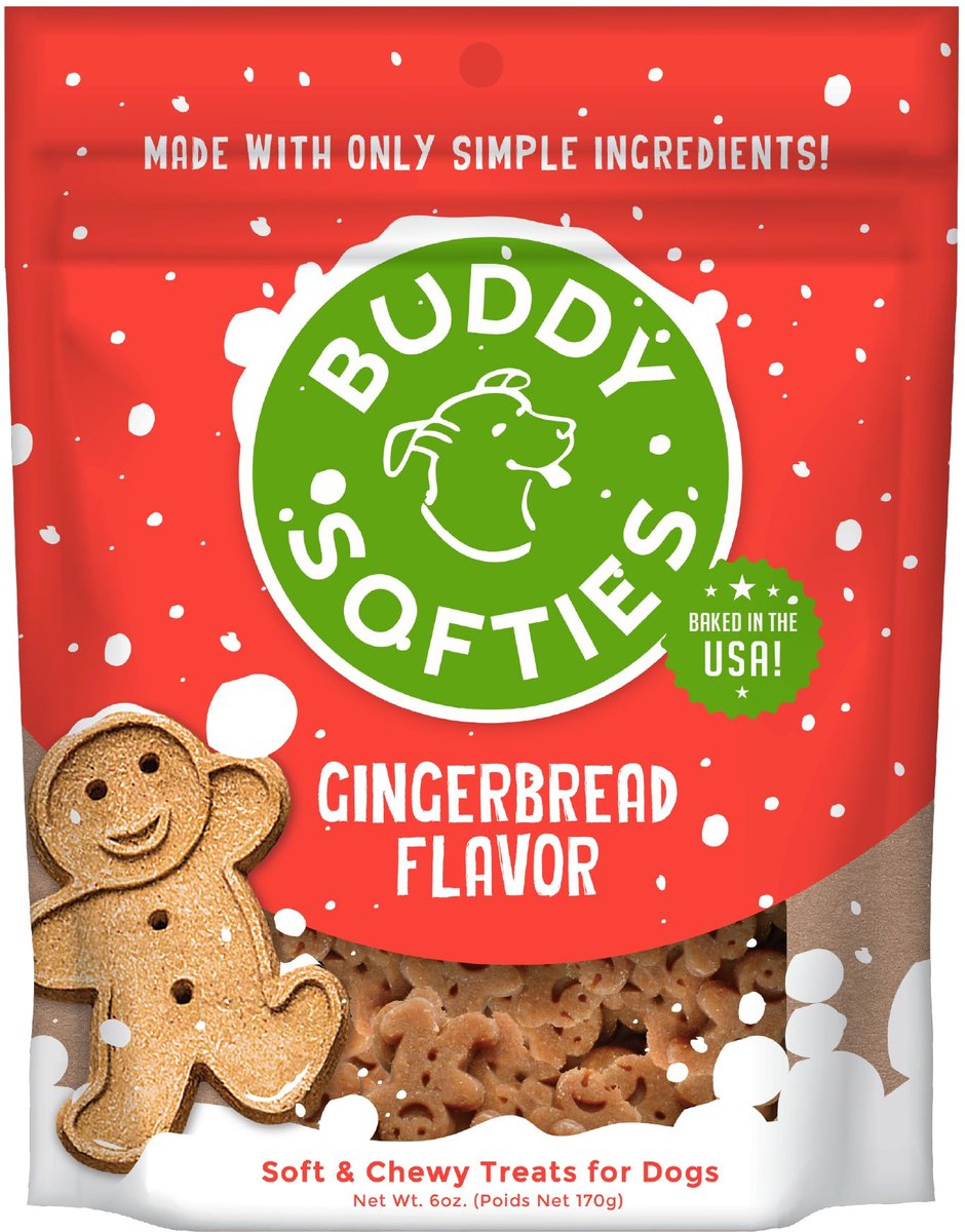 BUDDY BISCUITS Buddy Softies Holiday Treats Gingerbread Flavor Soft ...