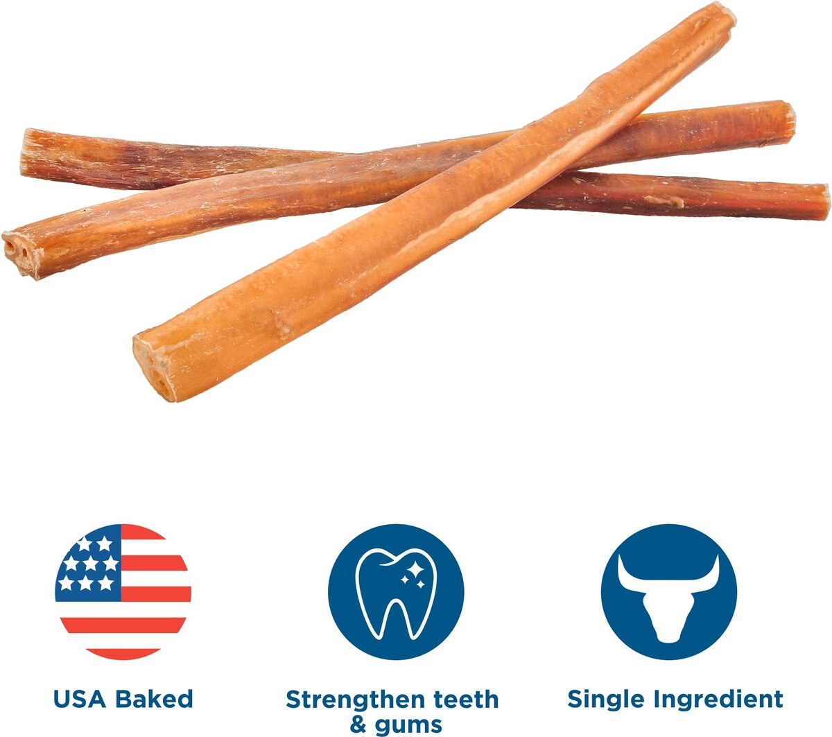 BEST BULLY STICKS 12" Bully Sticks Dog Treats, 8-oz bag - Chewy.com