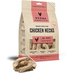 VITAL ESSENTIALS Chicken Necks Grain-Free Freeze-Dried Raw Dog Treats ...