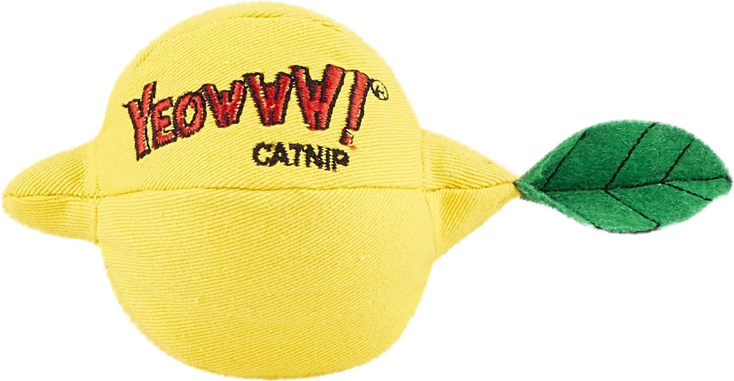 YEOWWW! Catnip Lemon Cat Toy - Chewy.com