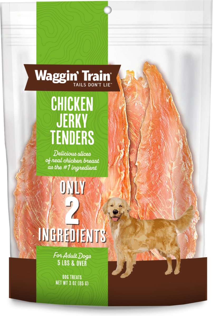 WAGGIN' TRAIN Chicken Jerky Tenders Limited Ingredient Dog Treats, 3-oz ...