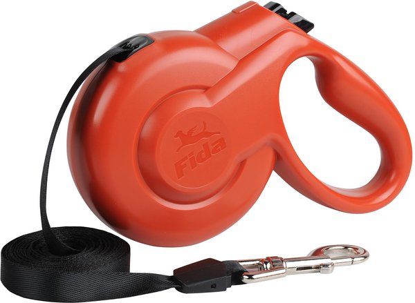 FIDA Styleash Retractable Dog Leash, 16-ft long, Red, Medium - Chewy.com
